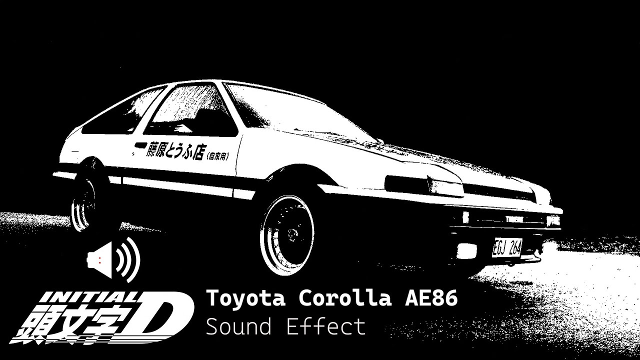 Initial D Toyota Corolla AE86 Sound - YouTube