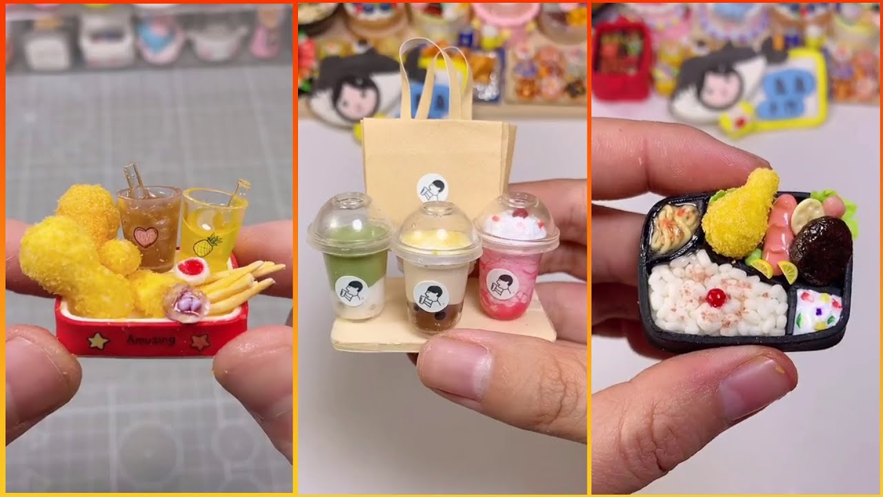Miniature Clay Compilation #16| Polymer clay | Diy Art | Make cute mini ...