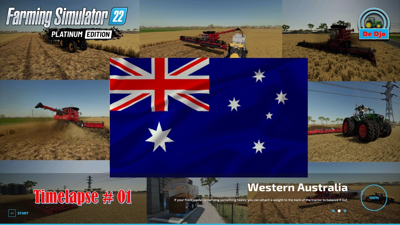 FS22 Western Australia || Getting Start Harvest Barley || Timelapse eps ...