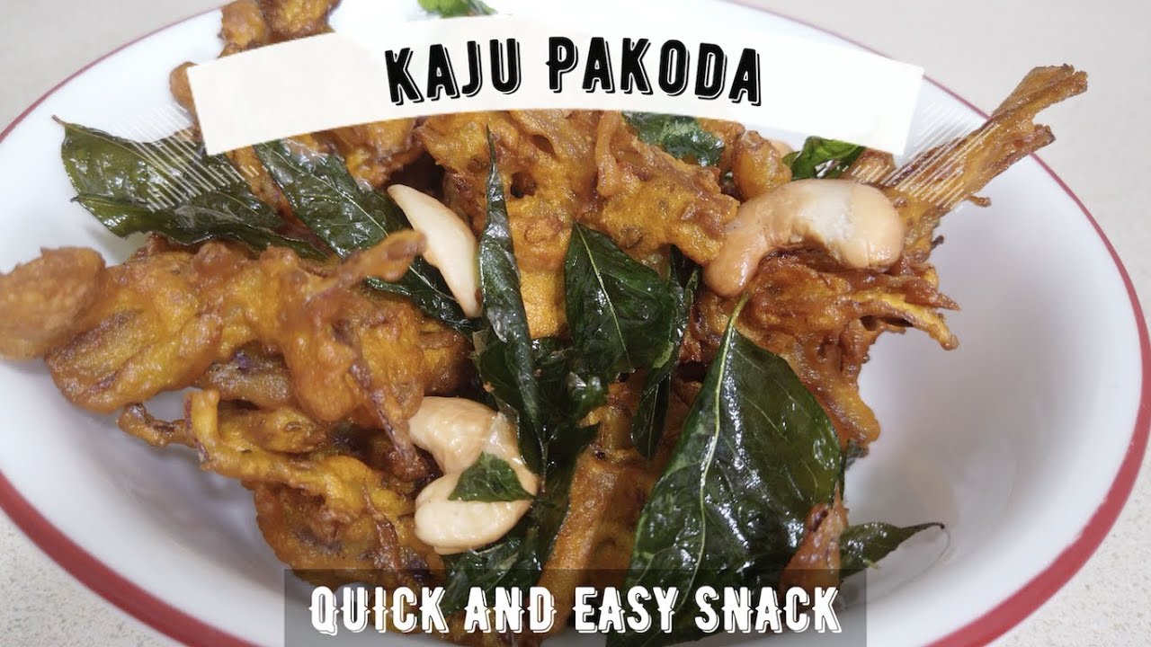 Cashew Pakoda Recipe - YouTube