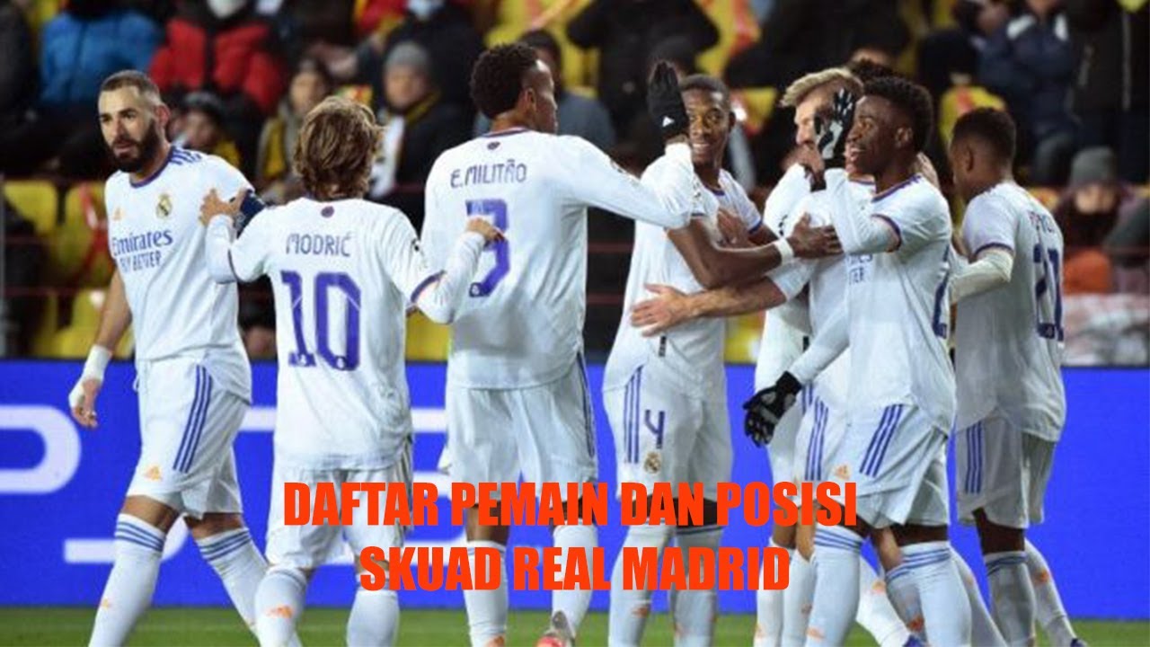 Daftar Pemain Tim Real Madrid - YouTube