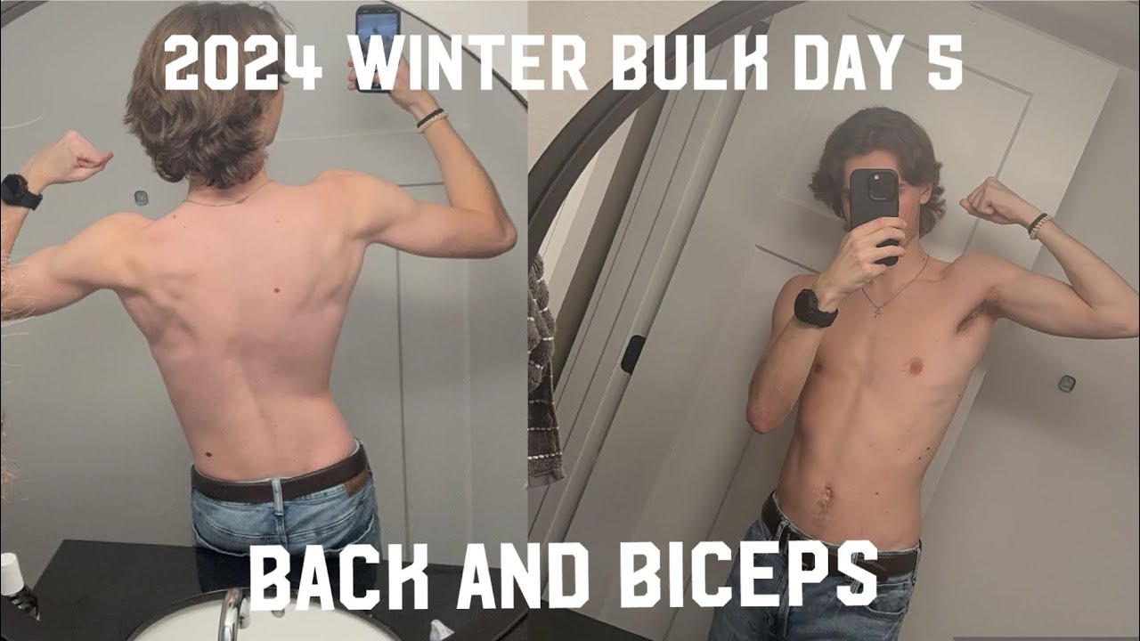 2024 Winter Bulk Day 6: Back and Biceps - YouTube
