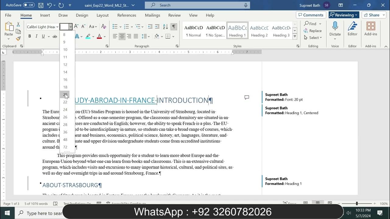 Exp22_Word_Ch04_ML2_Study | Exp22 Word Ch04 ML2 Study - YouTube