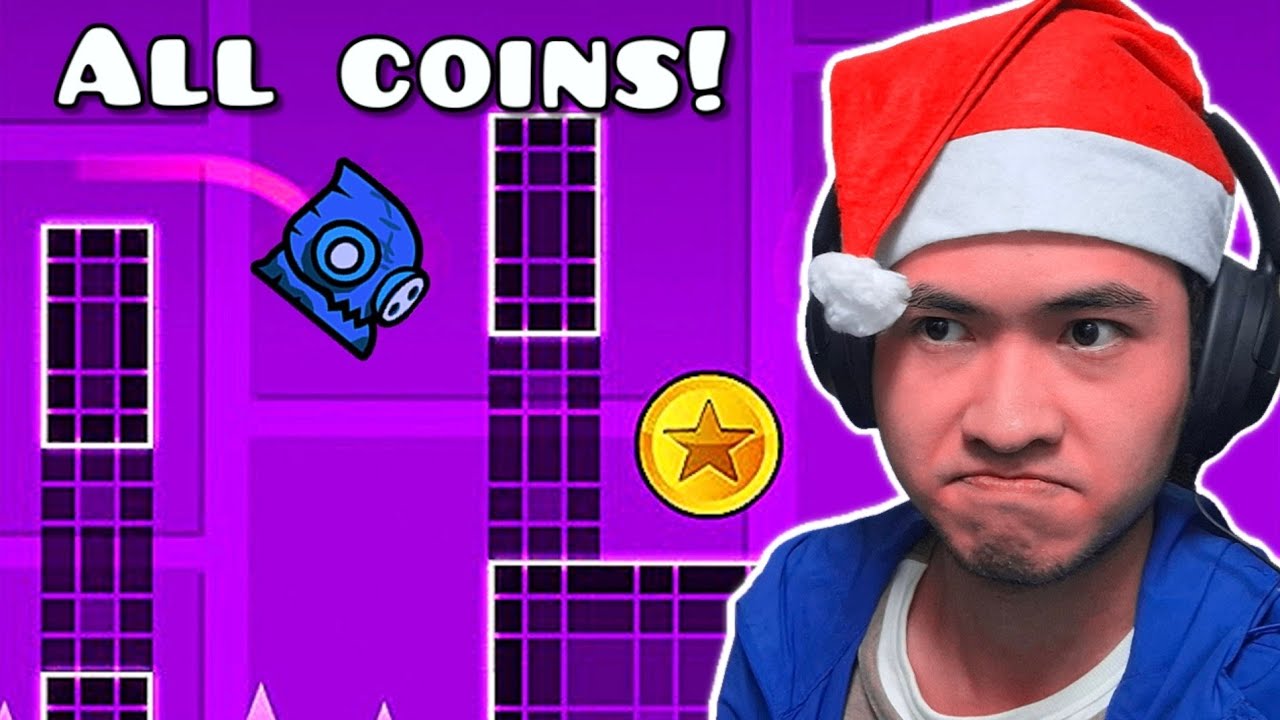 Getting EVERY Coin In Geometry Dash... (Part 1) - YouTube
