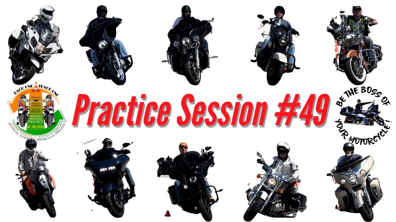 Motorcycle Practice Session #49 - Slow Speed Motorcycle Riding Skills ...