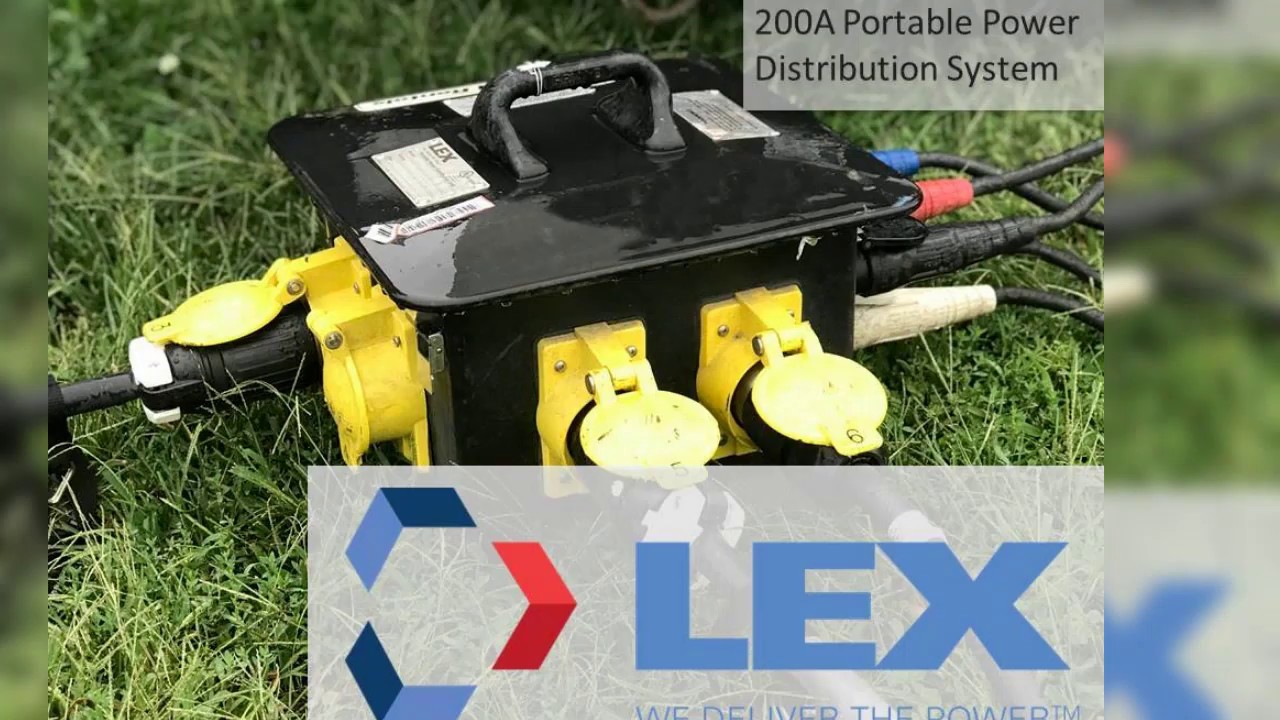 Lex Products 200A Portable Power Distribution System - Training - YouTube