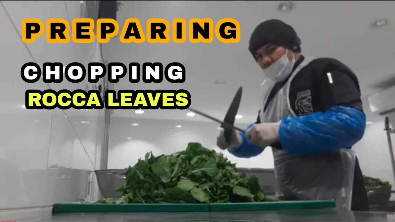 PREPARING ROCCA LEAVES CHOPPING - YouTube