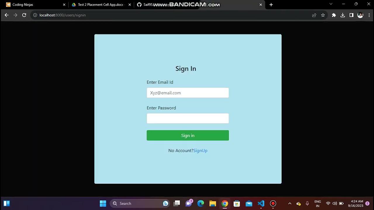 Placement Cell Skill Test Coding Ninjas For Backend Youtube