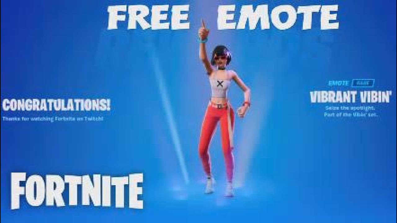 Free VIBRANT VIBIN' Emote, How to get your FREE Fortnite Emote Unlock ...