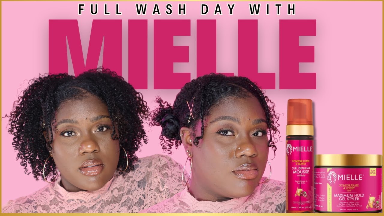FULL Wash Day Routine for Natural Hair | Mielle Organics Products - YouTube