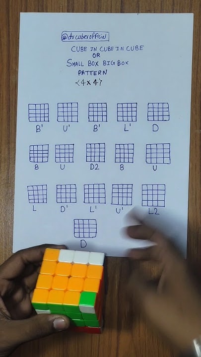 Cube in Cube in Cube pattern 4by 4 cube..#cube #song #shorts - YouTube