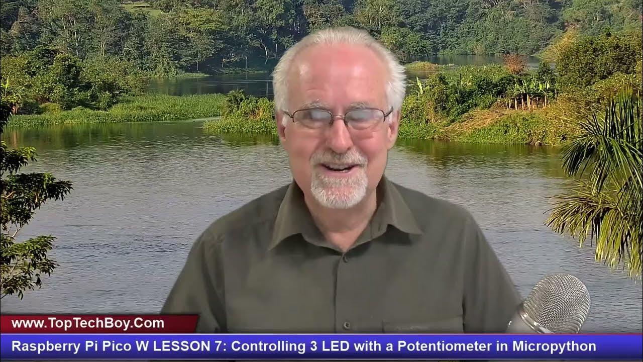 Raspberry Pi Pico W LESSON 7: Controlling 3 LED with a Potentiometer in ...