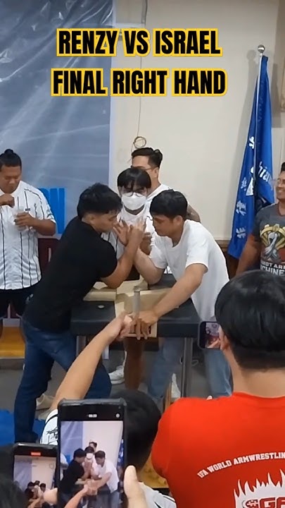 Israel versus Renzy ICN PHILIPPINES ARMWRESTLING TORNAMENT CHAMPIONSHIP #kosogsarigarmwrestling ...