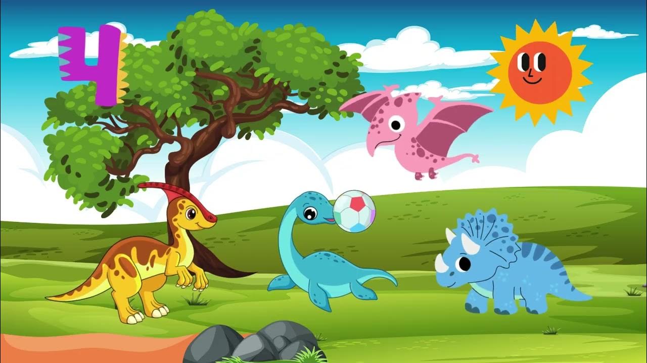 🎶 Five Little Dinosaurs - Fun Counting Song for Kids! 🦕🦖 | Learn ...
