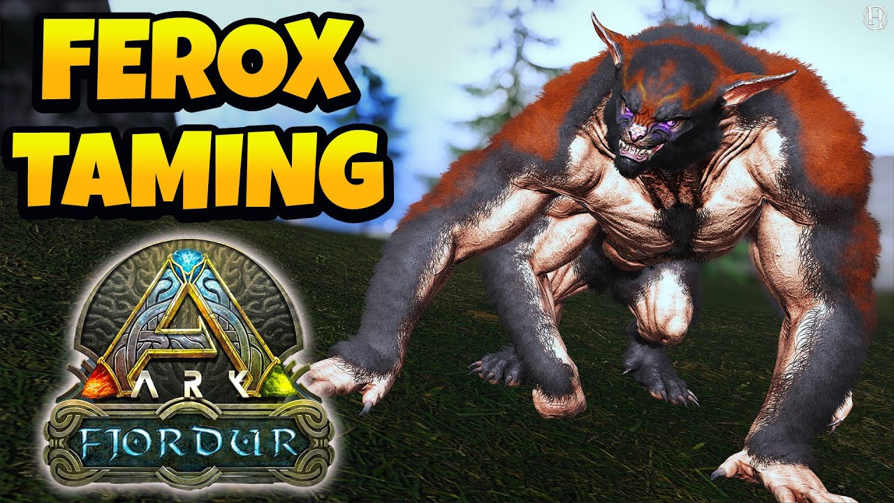 How to Tame Ferox Fast ARK Fjordur - YouTube
