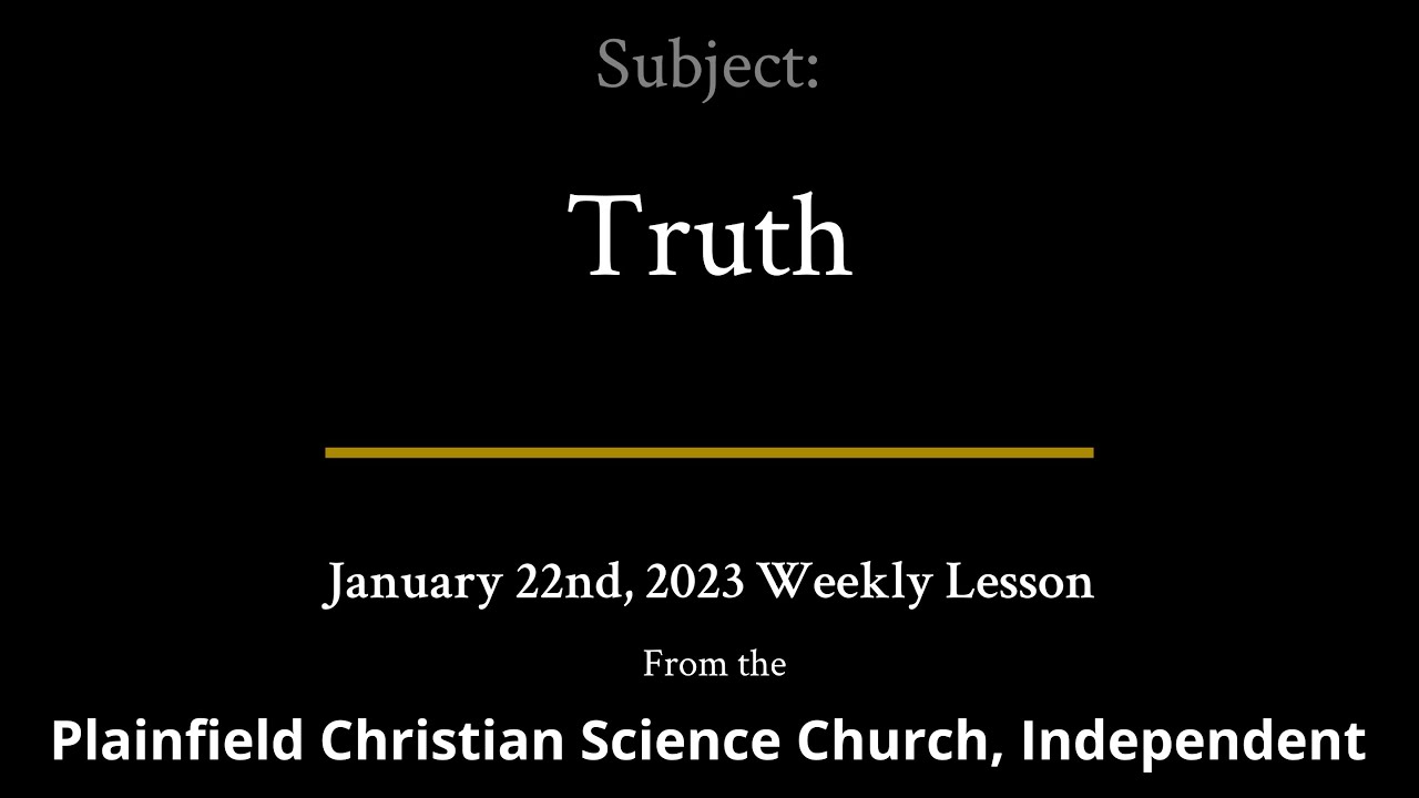January 22nd 2023 Weekly Lesson Truth YouTube january-22nd-2023-weekly-lesson-truth-youtube