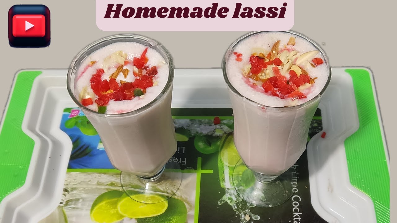 Homemade lassi recipe/how to make lassi at home/lassi recipe in hindi ...