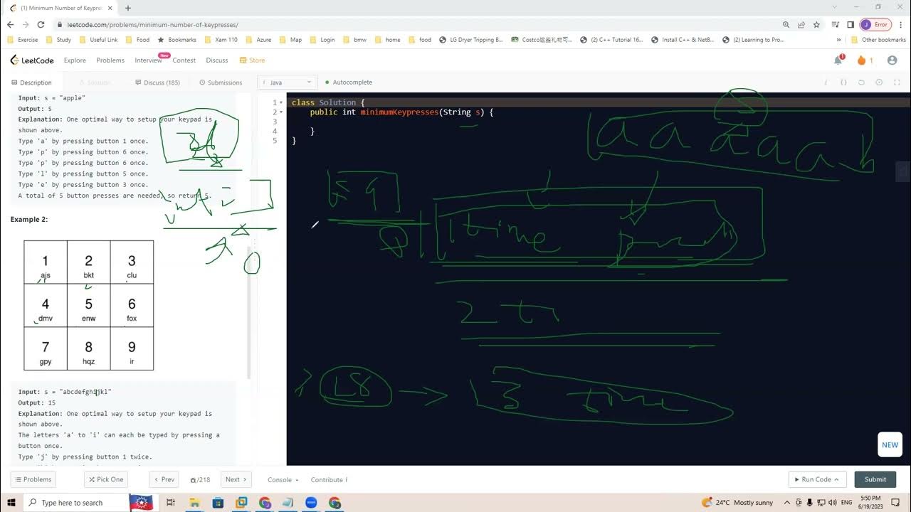 2268. Minimum Number of Keypresses - YouTube