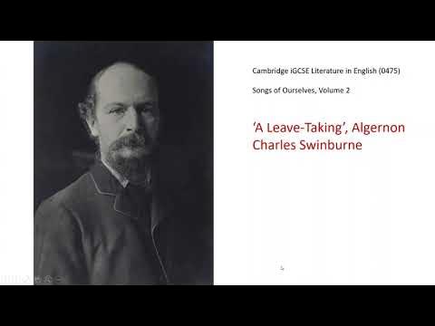 ‘A Leave-Taking’ - Algernon Charles Swinburne REVISION - YouTube