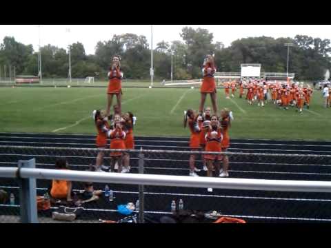 leap frog cheer stunt! - YouTube