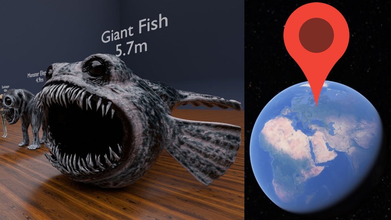 Zoonomaly Monster height Comparison on Google Earth! Giant Very Monster ...