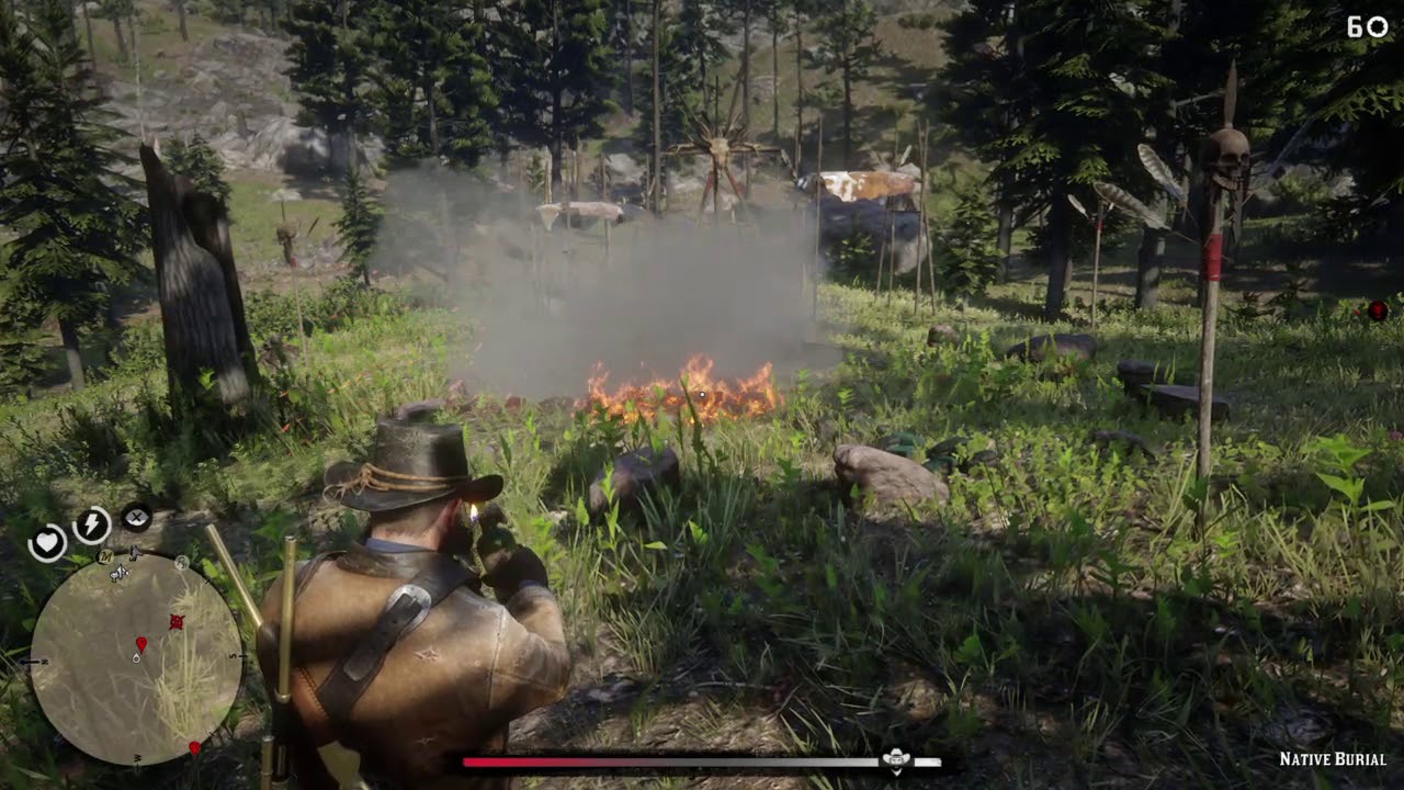 Red Dead Redemption 2 Indian burial ground - YouTube