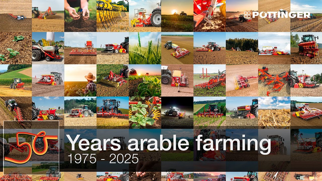 50 years of arable farming - a success story | PÖTTINGER - YouTube