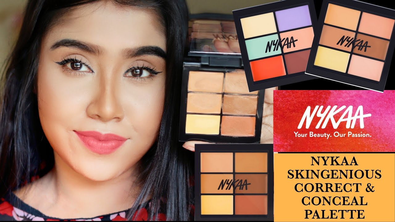 HOW TO Color Correct, Conceal & Highlight|| NYKAA Conceal & Corrector ...