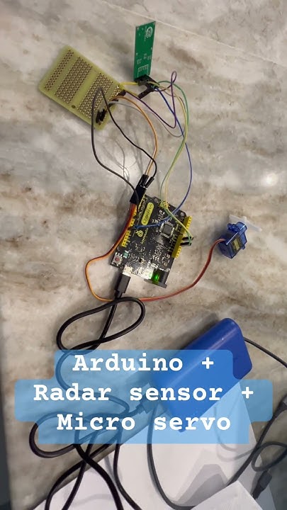 Arduino + microwave radar sensor + servo to try to trigger motion ...