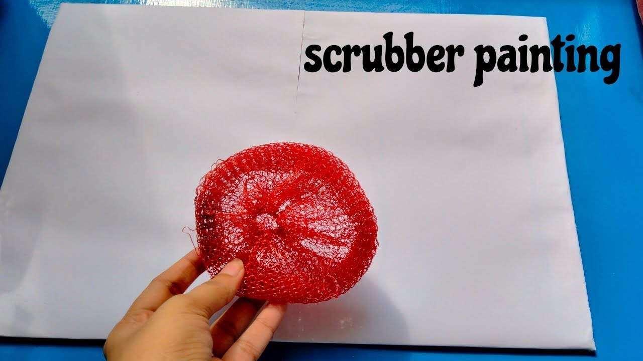 Scrubber painting 🎨 | Easy Technique | - YouTube