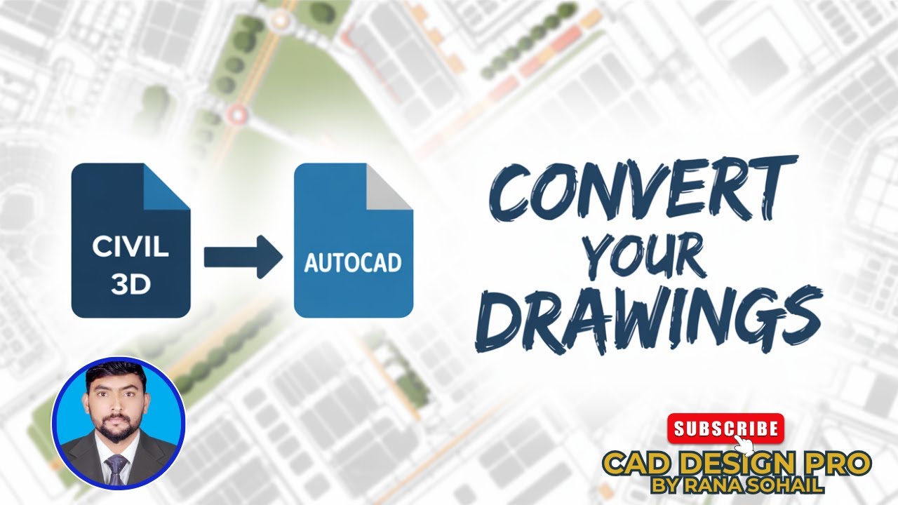 How to Convert a Civil 3D Drawing to a Standard AutoCAD Drawing ...