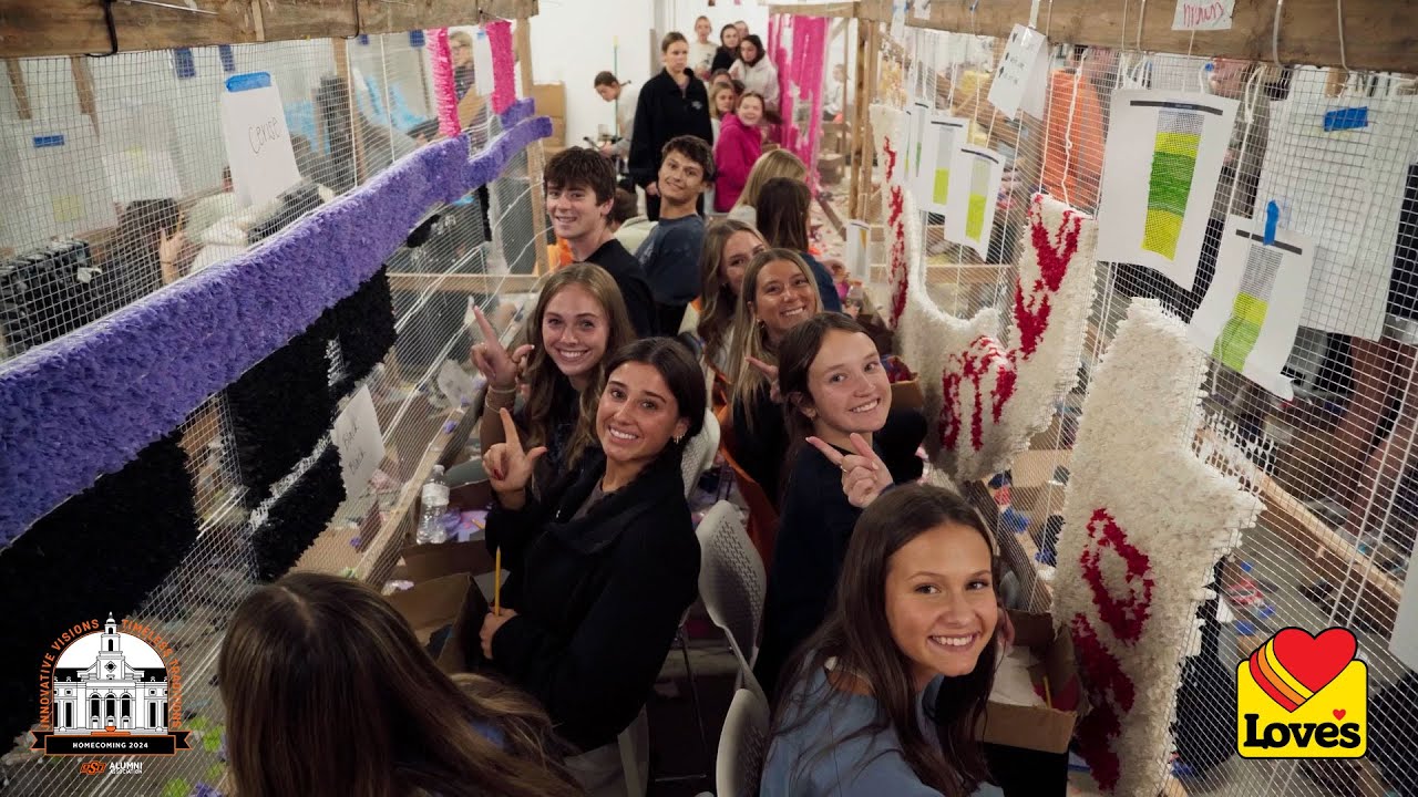 OSU Homecoming 2024 Campus Decoration and All-Night Pomp - YouTube