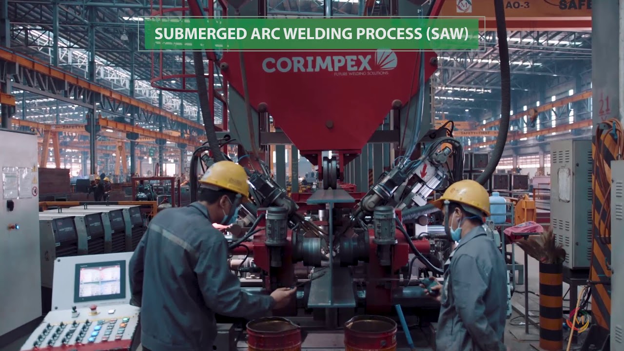 Process video of Built Up H Beam - YouTube