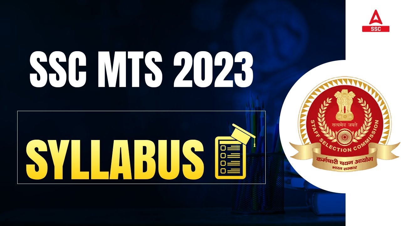 SSC MTS 2023 | SSC MTS best strategy Chapter-wise Syllabus - YouTube