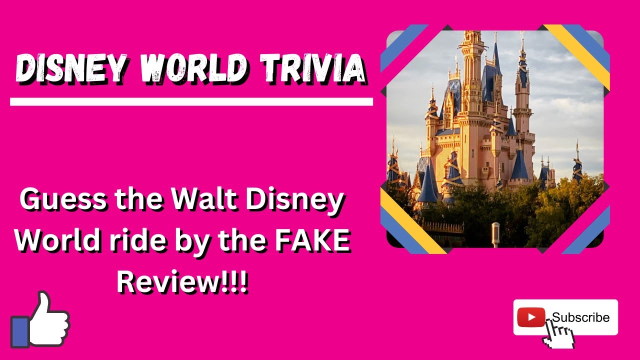 Walt Disney World Trivia Game