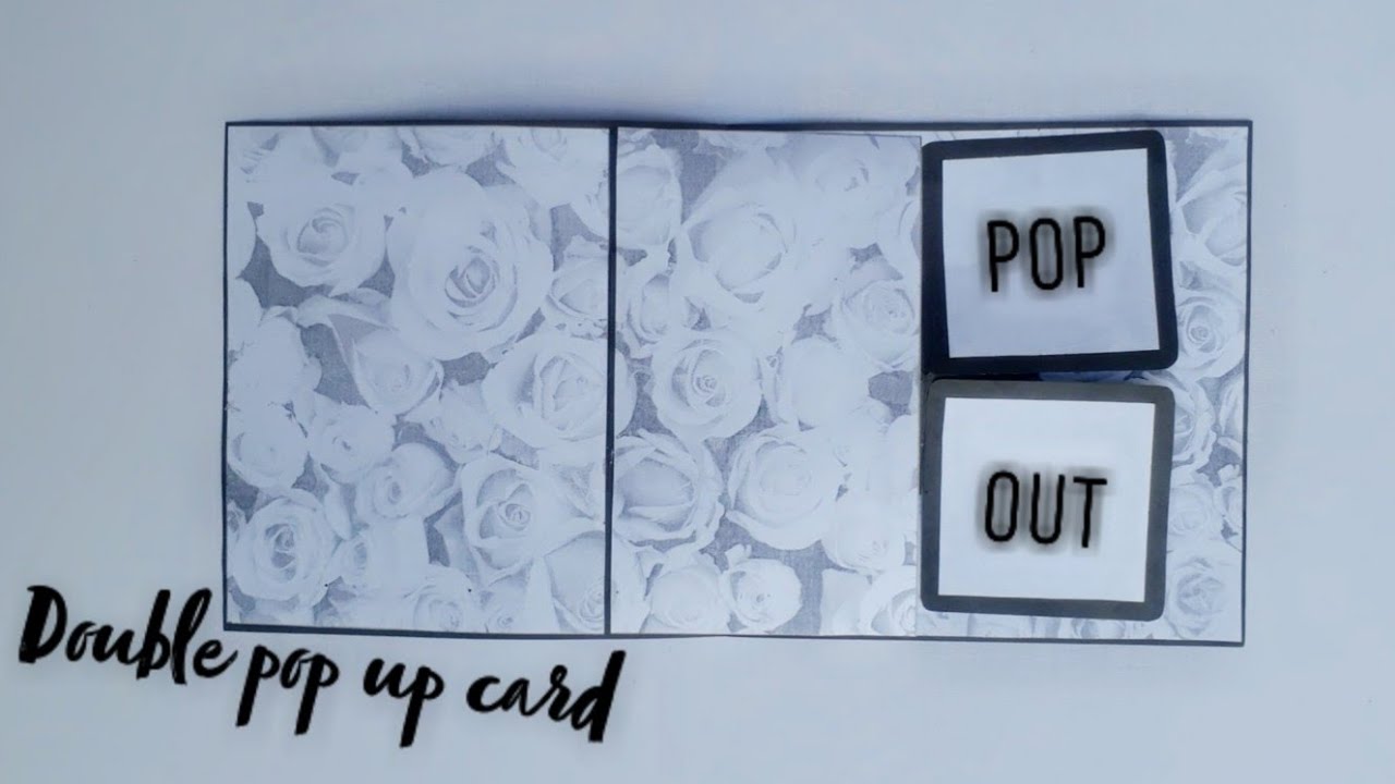 Double pop out card tutorial | (part#4) scrapbook card ideas || easy ...
