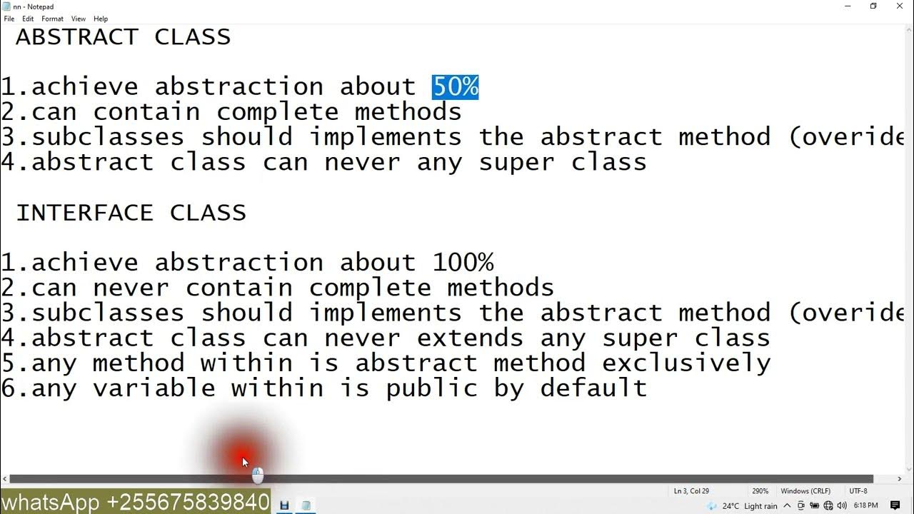 PHP Object Oriented Programming. interface and Abstract - YouTube