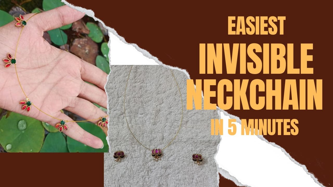 DIY Invisible Chain Necklace | Easy And Affordable | Supriya Setty ...