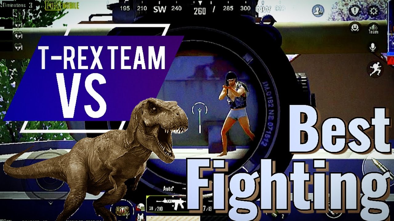 #pubg T-Rex Team Squad Vs Solo Best Fighting Scene Video 2023 - YouTube