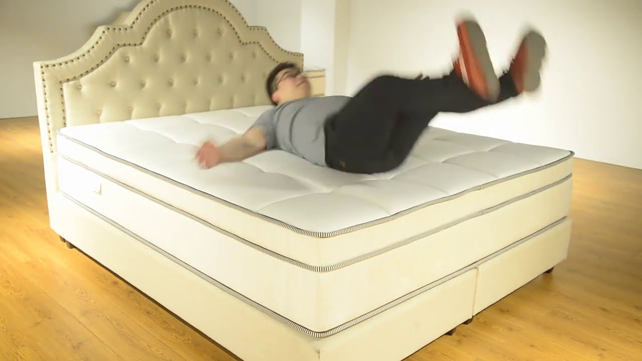 New design euro top pocket spring mattress in our showing room - YouTube