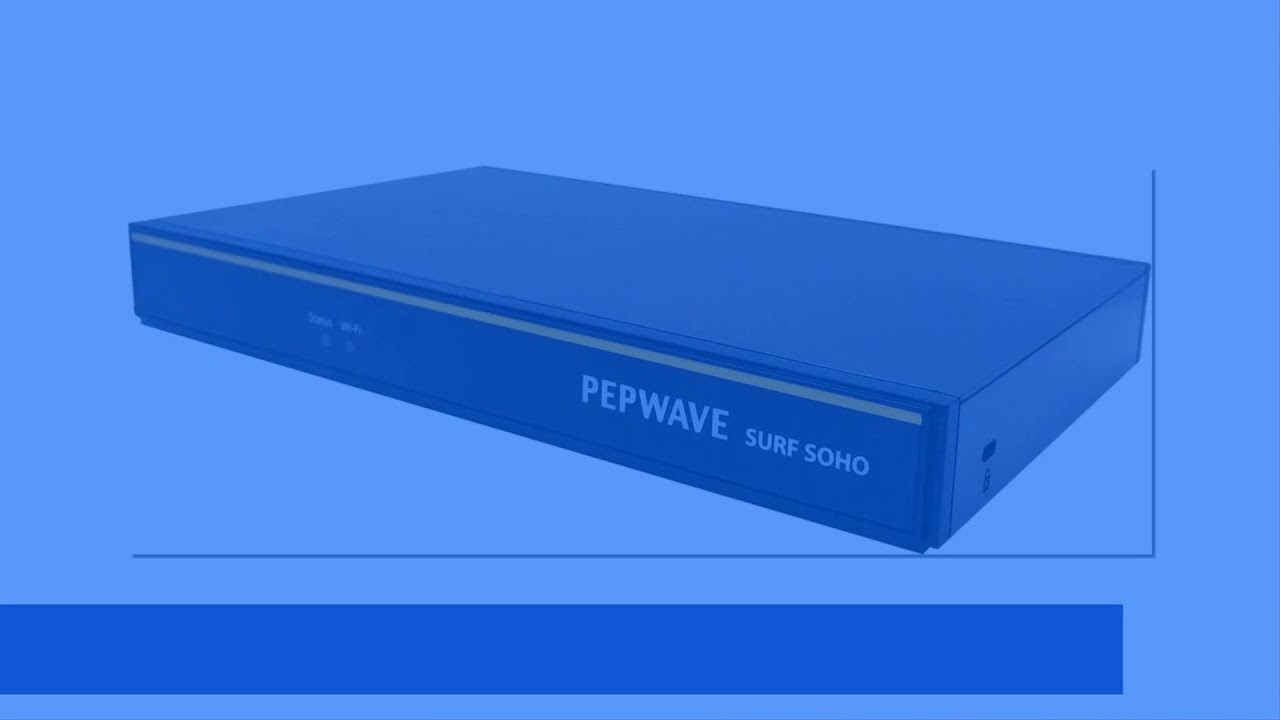 Peplink SUS-SOHO-T Pepwave Surf Soho MK3 Router - YouTube