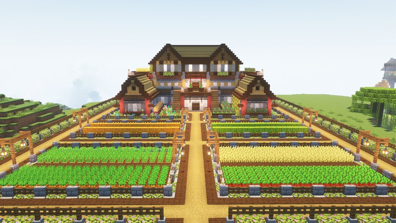 How to build Farmhouse - Minecraft tutorial - YouTube
