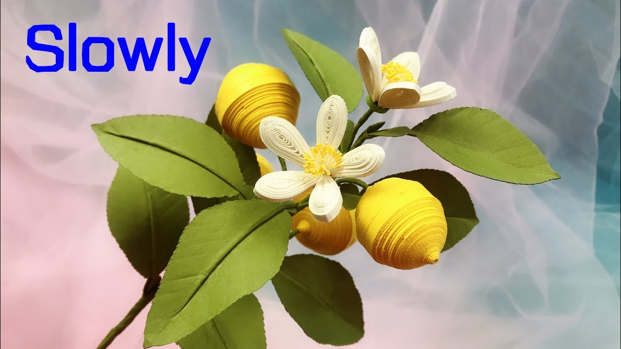 ABC TV | How To Make Lemon Paper (Slowly) | Paper Quilling - Craft ...