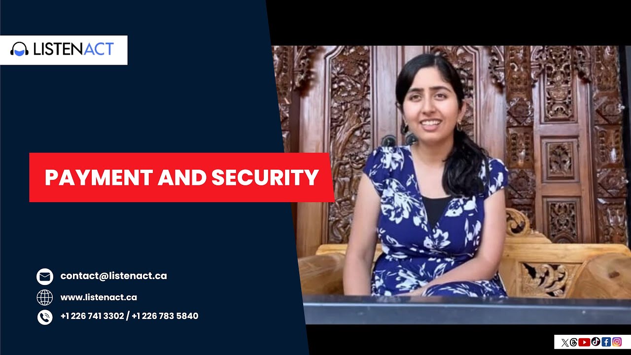 Payment and Security | Listenact FAQs - YouTube
