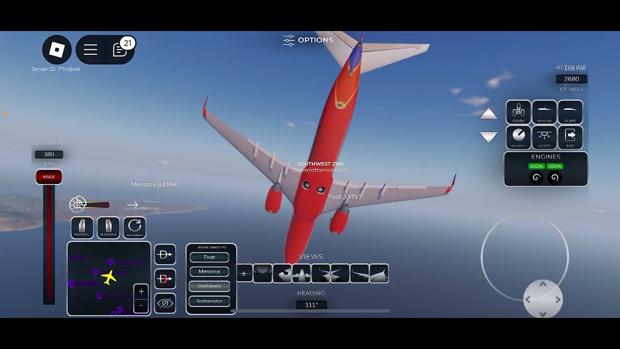 Project Flight | Full flight from Menorca to Tivat | Roblox - YouTube