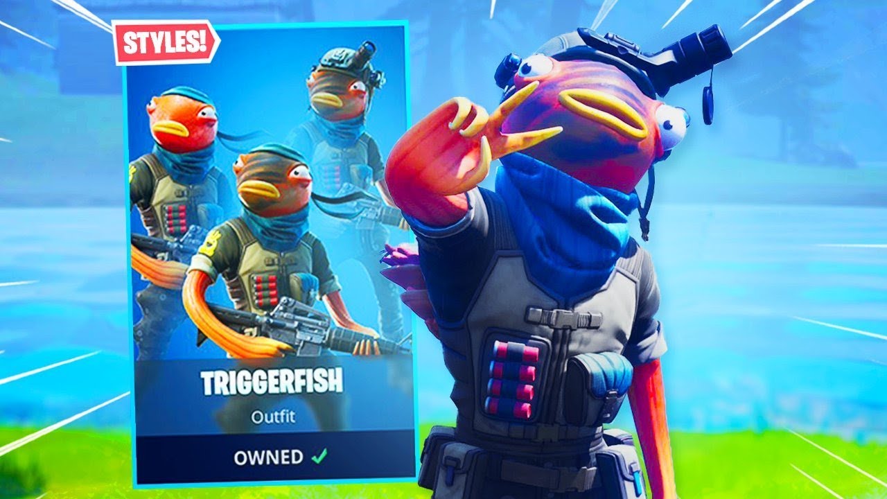 *NEW* TRIGGERFISH SKIN IS AMAZING! - YouTube