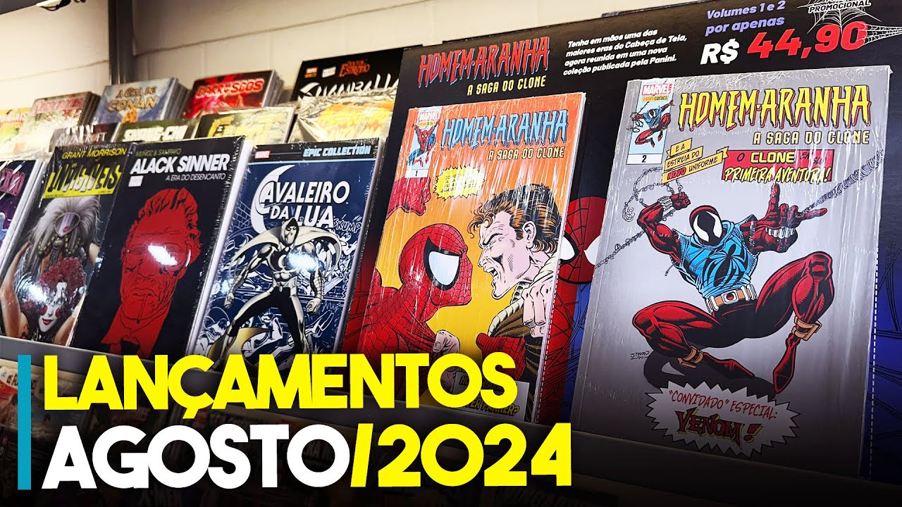 CHEGOU NA COMIC SHOP | Quadrinhos de agosto de 2024 - YouTube