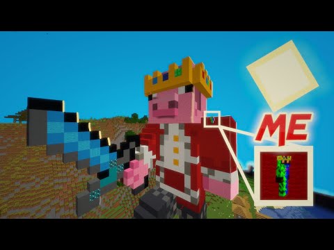 I built a GIANT Technoblade statue in survival Minecraft - YouTube