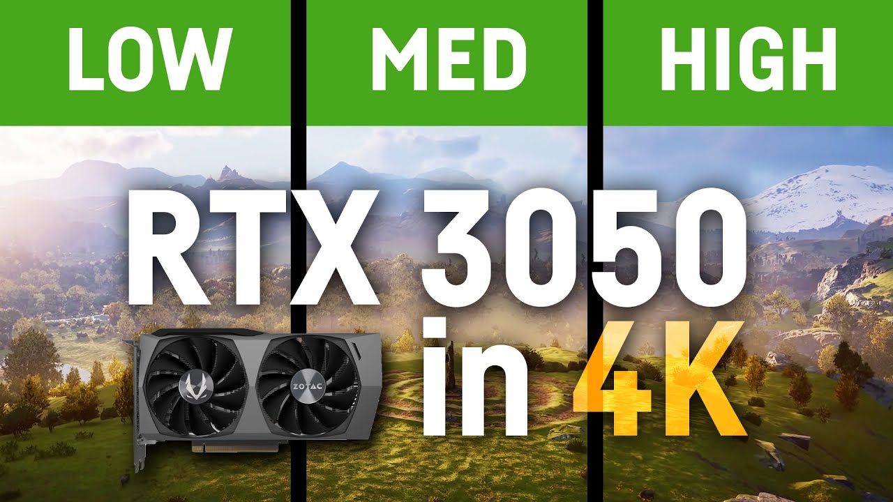 RTX 3050 8GB @ 4K // GAMING // Low // Medium // High // DESKTOP - YouTube