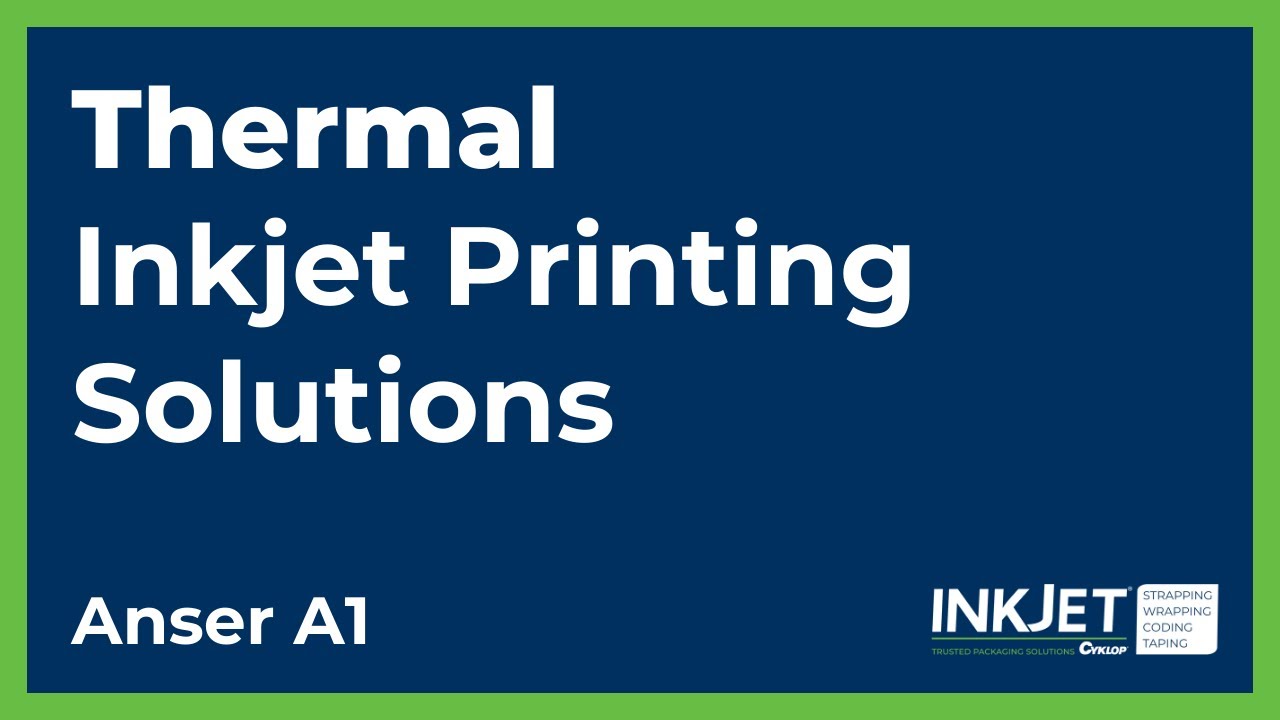 Anser A1 - Thermal Inkjet Printer - YouTube